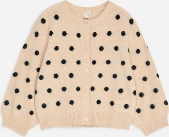 Arket Strickjacke Aus Wolle Und Alpakawolle -Beige