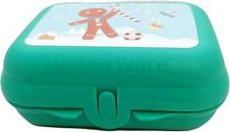 Tupperware to Go Twin gr&uuml;n Wintermotiv Winter Brotdose Box Beh&auml;lter Dose Brot Kinder Gr&ouml;&szlig;e 3
