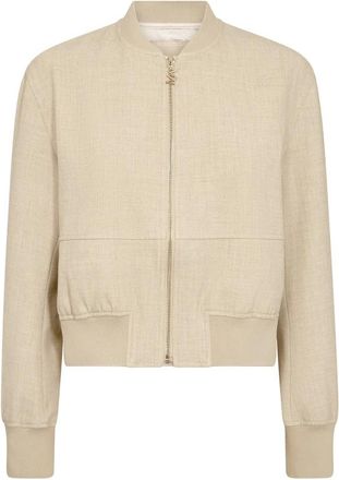 Mos Mosh MOS Mosh, Femme, Vestes, Beige, Taille: 40 FR Bomber Jacket