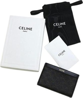 Celine Porte-cartes Pre-owned - Femme - Pre-owned - Noir - Taille: ONE Size