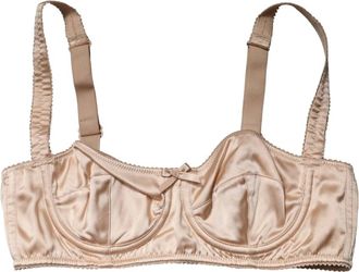 Dolce & Gabbana Femme, Sous-v&ecirc;tements, Beige, Taille: 38 FR Soutien-gorge balconnet &agrave; armatures et semi-coques