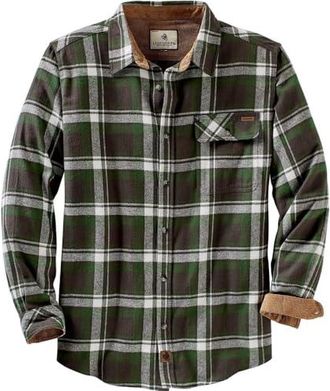 Legendary Whitetails Buck Camp Flannel Shirt Manches Longues, Carreaux Gris Anthracite, XXL Homme