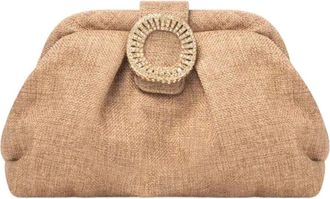 Twentyfourhaitch Femme, Sacs, Beige, Taille: ONE Size Bakios Clutch