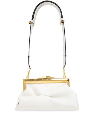 Jimmy Choo London pochette Diamond Frame - Blanc