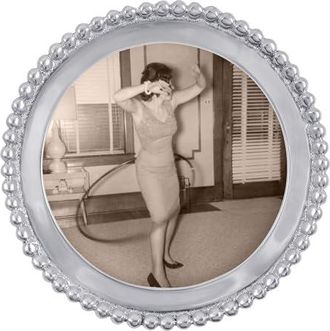 Mariposa Perlen rund Rahmen