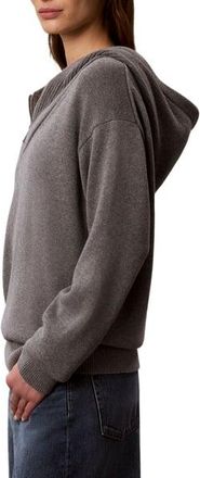 Calvin Klein Hoodie &agrave; col zipp&eacute; en maille