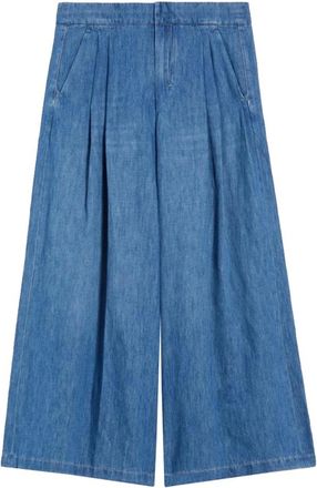 Max Mara Femme, Pantalons, Bleu, Taille: 32 FR 001 Pantalon Indigo