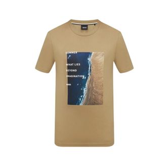 HUGO BOSS Tiburt 388 T-Shirt - - Tops - Herren - Braun - M