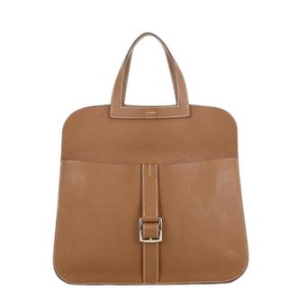 Herm&egrave;s Pre-owned Cuir sacs-main - Femme - Pre-owned - Brun - Taille: ONE Size