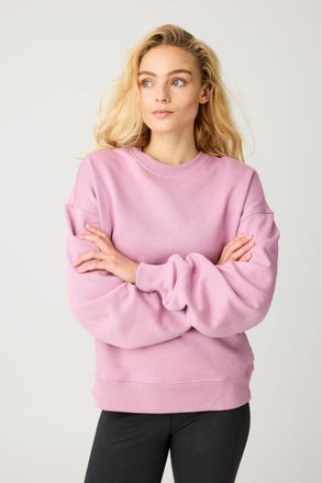 Knowledge Cotton Apparel Damen vegan Sweatshirt Relaxed Rundhals Orchid Haze