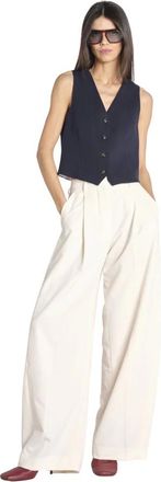 Circolo 1901 Femme, Vestes, Bleu, Taille: 48 FR Gilet en molleton