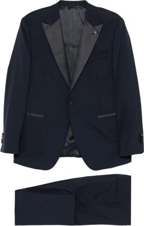 Manuel Ritz Homme, Costumes, Bleu, Taille: XL Single Breasted Suit