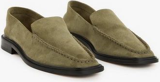 Souliers Martinez Mocassins en cuir su&eacute;d&eacute;