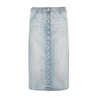 Courr&egrave;ges Blauer Denim Multiflex Rock - - Skirts - Damen - Blau - S