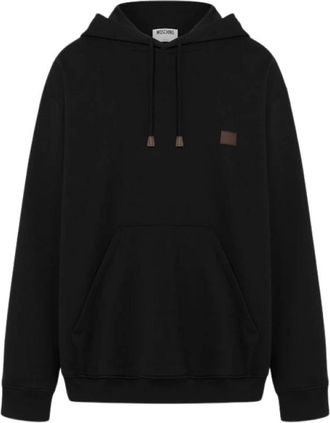 Moschino unisex, Sweatshirts et sweats &agrave; capuche, Noir, Taille: XL Cotton hoodie
