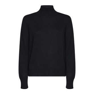 Blanca Vita Femme, Pulls, Noir, Taille: 38 FR Col roul&eacute;s
