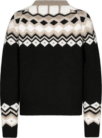 Eight2Nine Strickpullover Damen Pullover mit Winter Muster Breite Rippb&uuml;ndchen, Raglan&auml;rmel, Rundhalsausschnitt