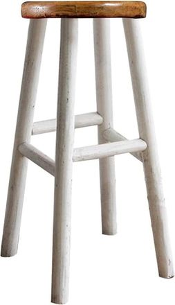 Generic Barhocker aus Massivholz, Schlichtes europ&auml;isches Design, ergonomisches Pedaldesign, 36 x 36 x 75 cm