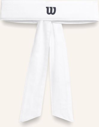 Wilson Stirnband Tie Headband weiss