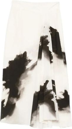 Gentryportofino Femme, Jupes, Blanc, Taille: 42 FR Gonna Midi Skirt