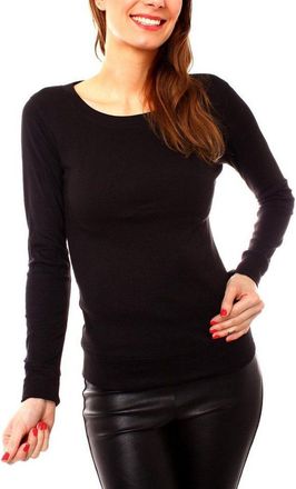 Muse Rundhalsshirt Leichtes Basic Sweatshirt Slim Fit 3237