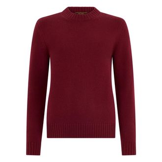Moorer Rundhals-Strickware - - Knitwear - Damen - Rot - L