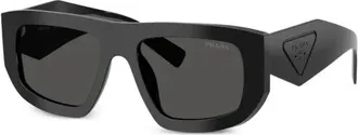 Prada PRD04SU16K08Z Rectangular-Frame Sunglasses - Black