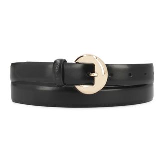 Kazar Femme, Accessoires, Noir, Taille: 110 CM Ceinture en cuir &agrave; boucle ronde