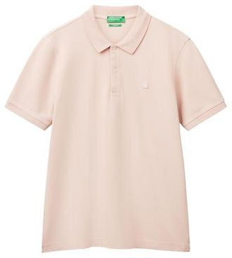Benetton Maglia Polo M/M 3wg9u301z, Rose, Medium Homme