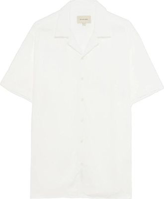 Gianni Lupo Homme, Chemises, Blanc, Taille: XL Camicia mezza manica colletto