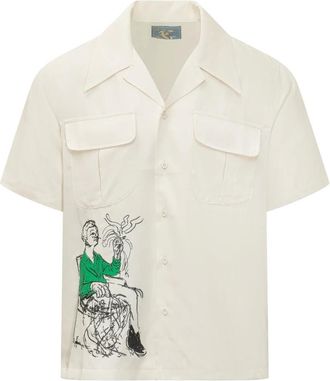 KidSuper Studios Homme, Chemises, Beige, Taille: M Tecnacolor Shirt