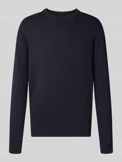 Bugatti Relaxed Fit Strickpullover aus reiner Baumwolle