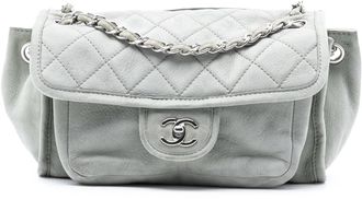 Chanel Hobo Bags - Calfskin French Riviera Shoulder Bag - Gr. unisize - in Grau - f&uuml;r Damen