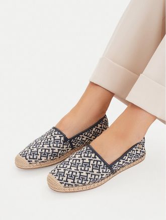 Tommy Hilfiger Espadrilles Tommy Hilfiger Th Monogram Jacquard FW0FW09501 Braun