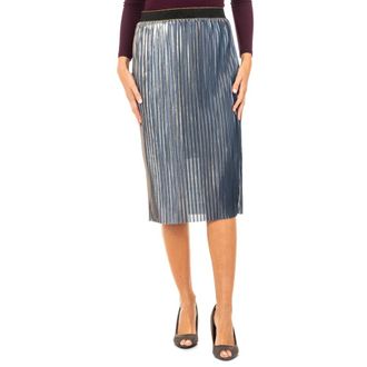 La Martina Gl&auml;nzender Rock mit Geradem Schnitt - - Skirts - Damen - Blau - S