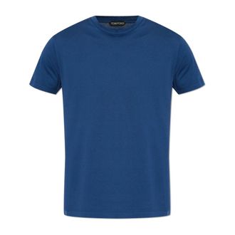 Tom Ford Homme, Tops, Bleu, Taille: M T-shirt en coton