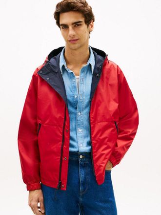 Tommy Hilfiger Wendejacke REVERSIBLE COLOR BLOCK wasserfeste Regenjacke, Regular fit zum Wenden