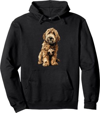 Whyitsme Design Roter Labradoodle-Hund Illustration Pullover Hoodie