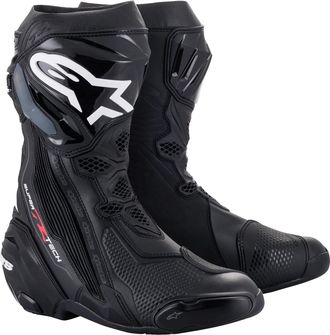 Alpinestars Supertech R Motorradstiefel Lang - Schwarz - Abriebfest & Atmungsaktiv