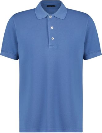 Tom Ford Homme, Tops, Bleu, Taille: XL Polo Piquet