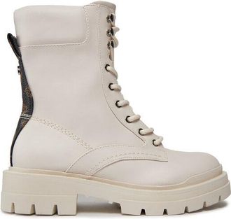 Guess Schnürstiefeletten Obetter FL7OTT ELE10 Écru