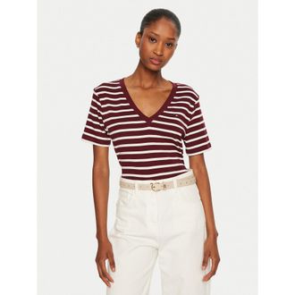 Tommy Hilfiger T-Shirt WW0WW40584 Dunkelrot Slim Fit