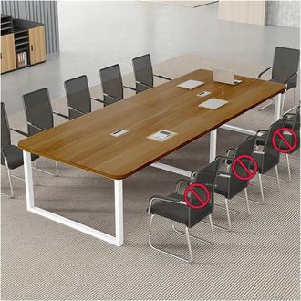 Generic Rechteckiger Tisch, gro&szlig;er Konferenztisch, moderner Flurtisch, mit Metallstruktur, for B&uuml;ro, Besprechungsraum und Schulungsraum for 4-6 Personen(D,400