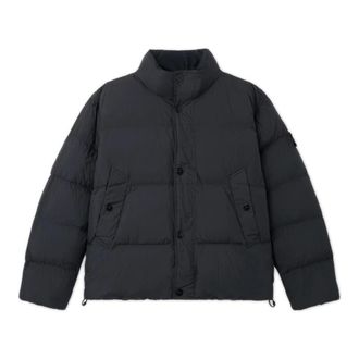 Stone Island Kurze Daunenjacke - - Jackets - Herren - Schwarzk - 3XL