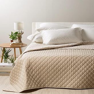 Caleffi Tagesdecke - Leichte Steppdecke für Frühling und Sommer, Bettüberwurf aus Mikrofaser, Waschbar & Atmungsaktiv, Ideal als Überwurfdecke für Bett oder S