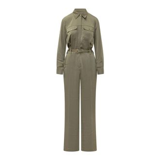 Michael Kors Satin Jumpsuit - - Jumpsuits & Playsuits - Damen - Gr&uuml;n - M