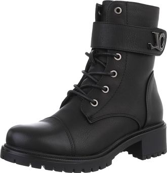 Ital-Design Schn&uuml;rstiefelette