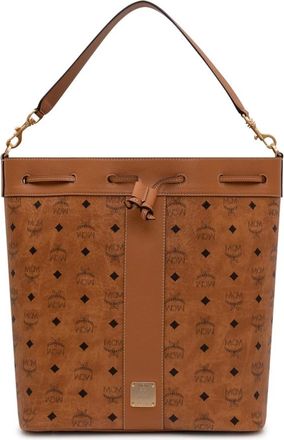 MCM Mcm, Femme, Sacs, Brun, Taille: ONE Size Dessau Drawstring