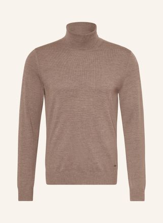 Joop Rollkragenpullover Donte Aus Merinowolle braun