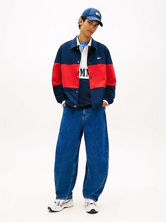 Tommy Hilfiger Jean ample Ashton &agrave; jambe barrel et coutures d&eacute;cal&eacute;es